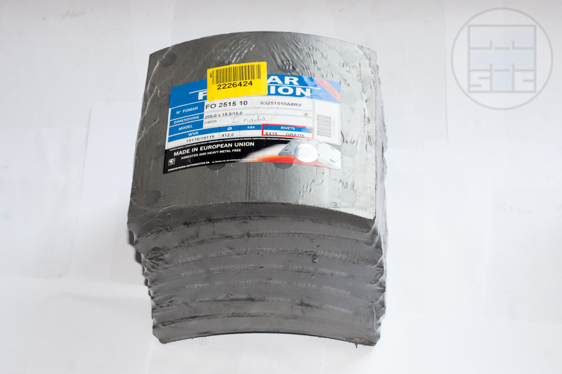 Okładziny hamulcowe Iveco Eurotrakker +1 - T & T s.c. - części do Iveco ...